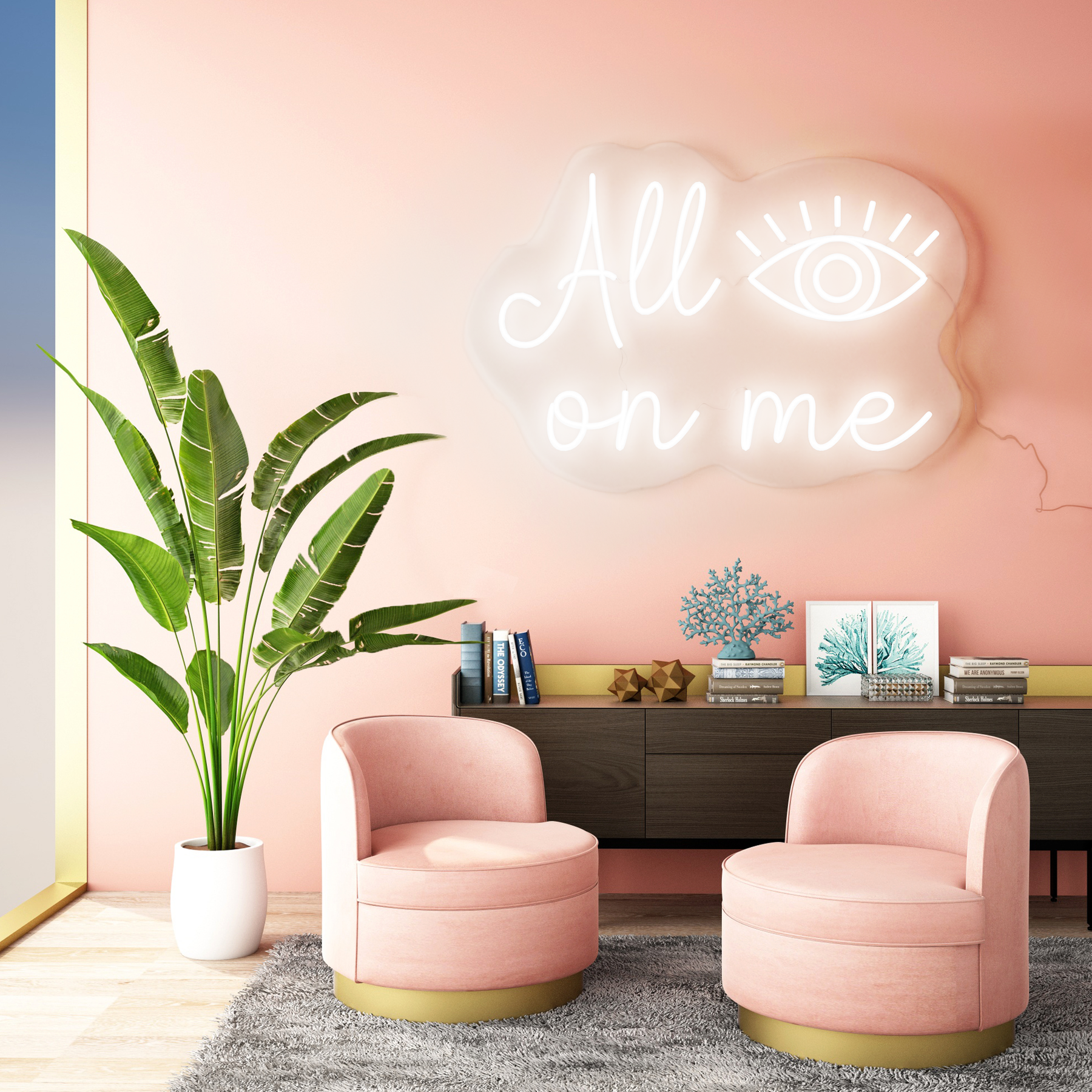 Custom LED Neon Signs - Emily May Designs - Interior Design