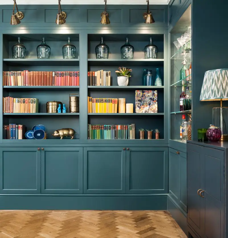 Inchyra Blue Shelving and Bar - Emily May Designs