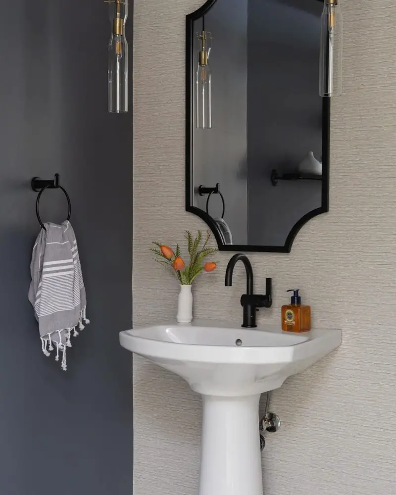 simple powder room - Emily May