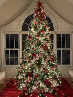 Red and White Christmas Tree Ideas to Make Your Holiday Sparkle - Emily ...