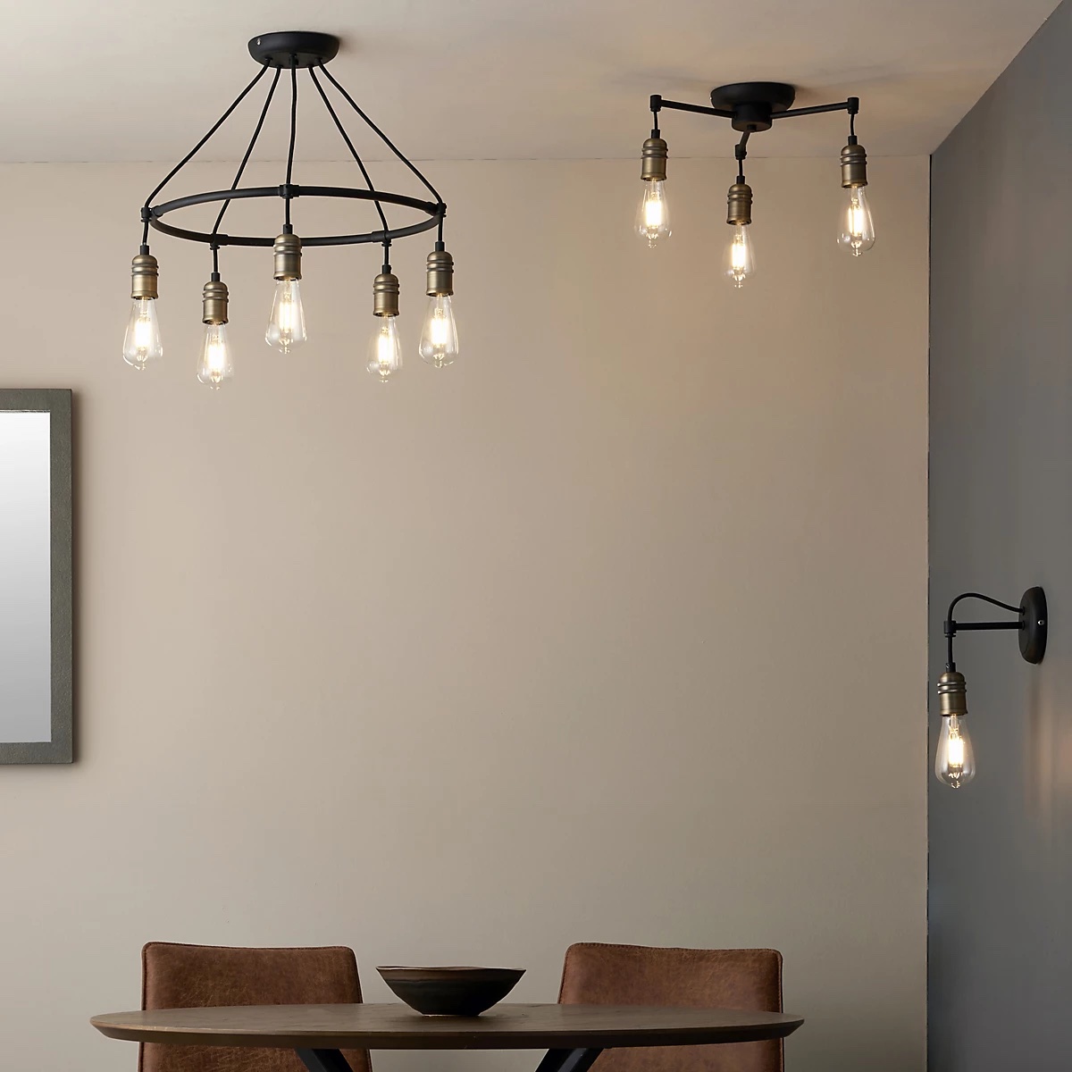 Industrial LED ceiling lights - Emily May Designs
