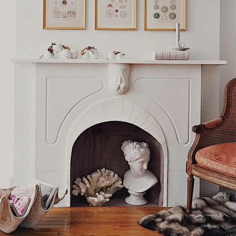 How to Decorate an Unused Fireplace - Emily May Designs